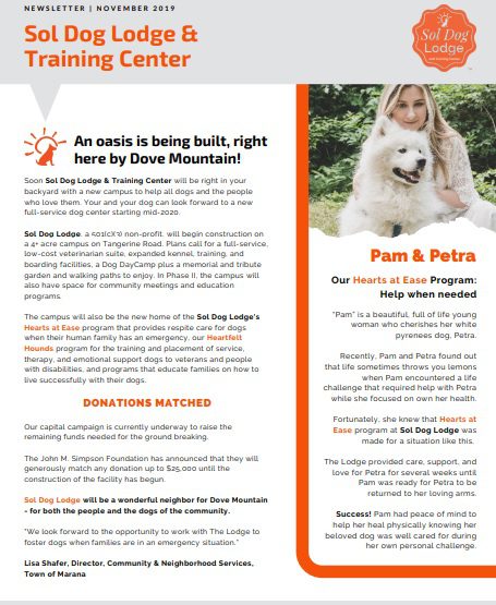 News + Events - Sol Dog Lodge and Training Center